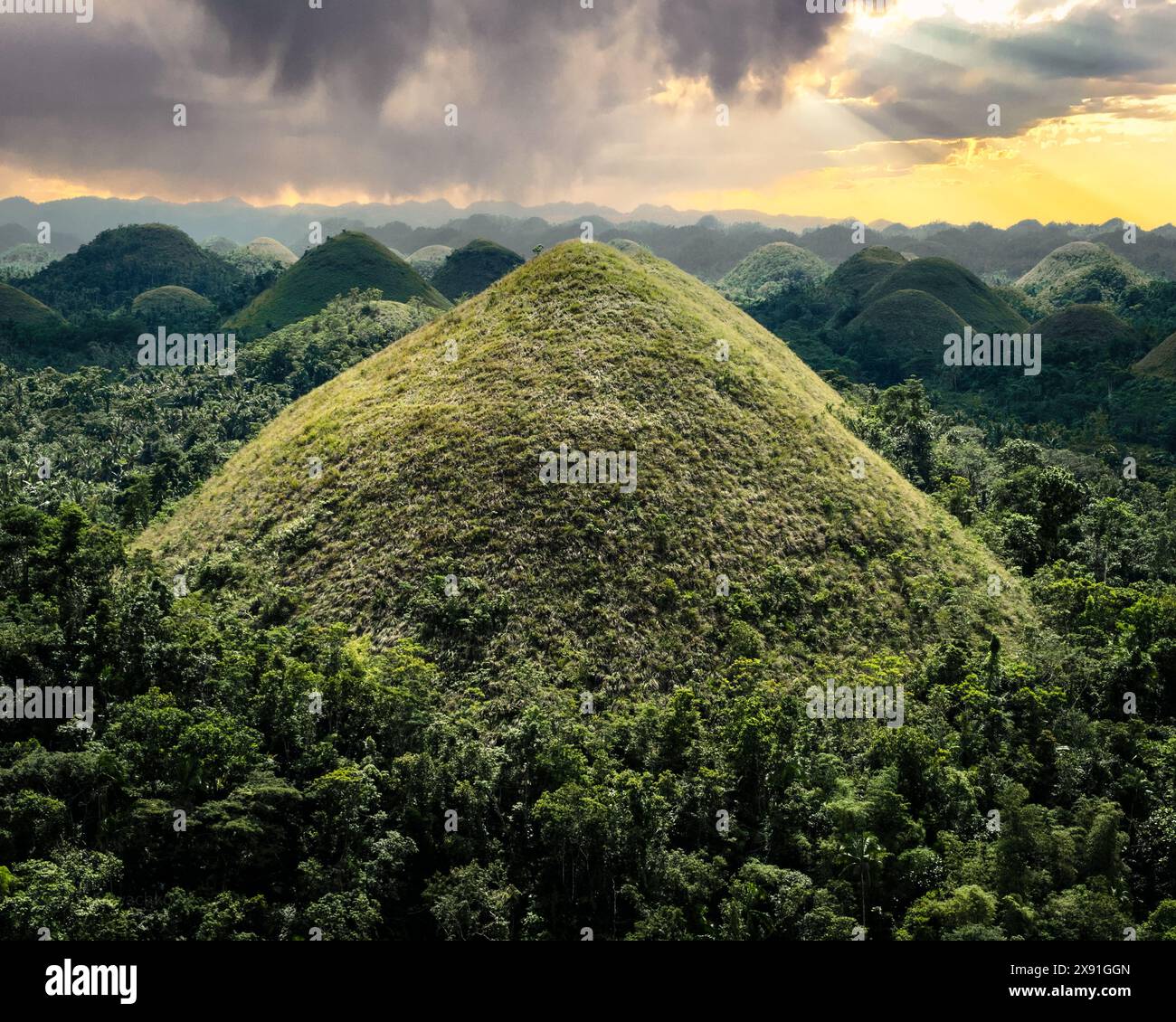 Chocolate Hills Aerial View, Bohol, Philippines Stock Photo - Alamy