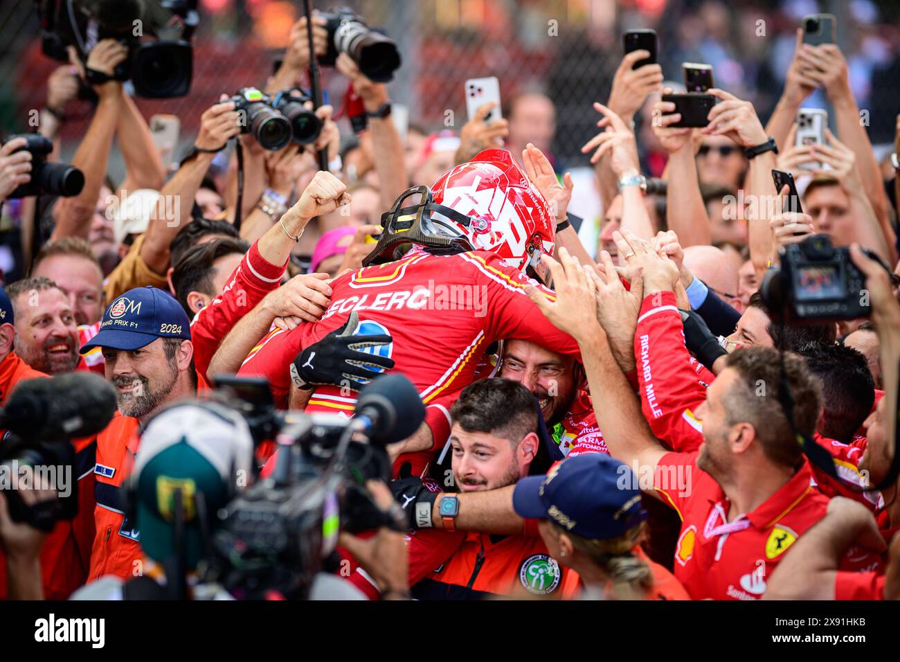 Monaco, Monaco. 26th May, 2024. Scuderia Ferrari's Monegasque driver ...