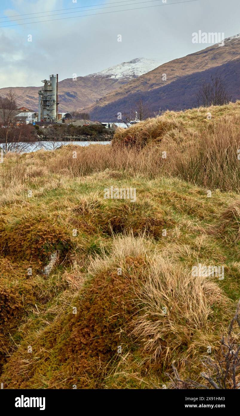 Bonawe quarry looking east from Eilean Duirinnis across An Doirlinn and ...
