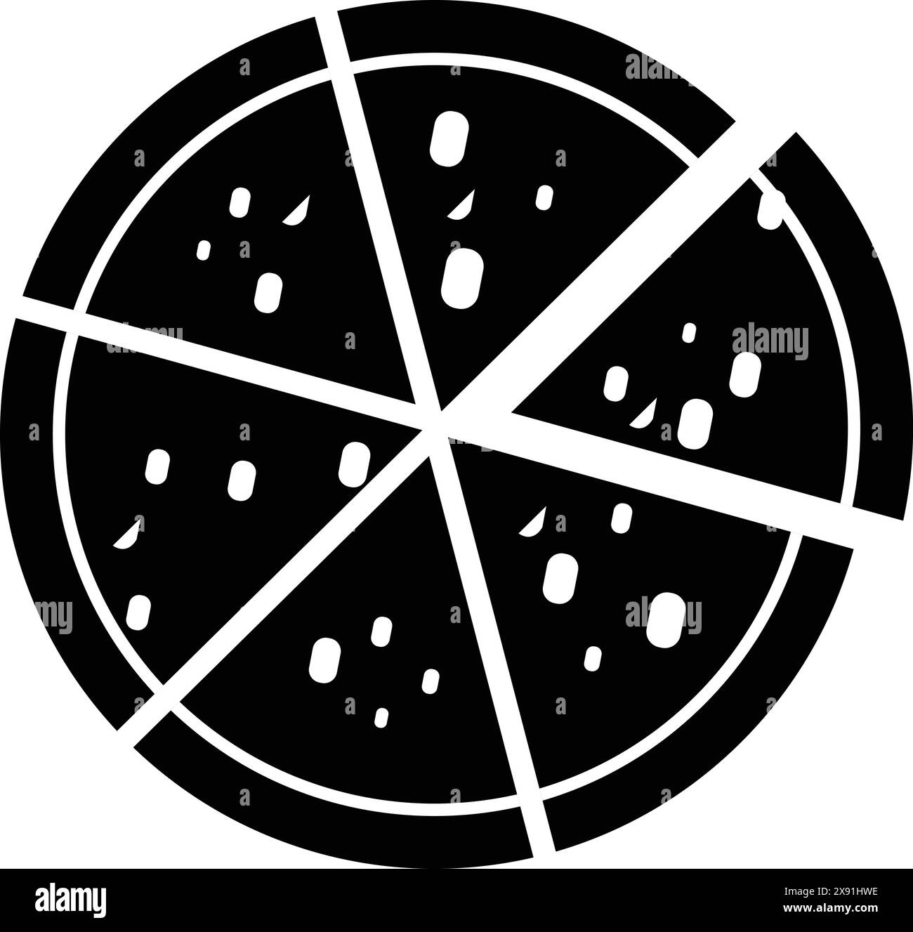 Pizza icon Black and white, Pizza symbol, Pizza slice icon Stock Vector ...