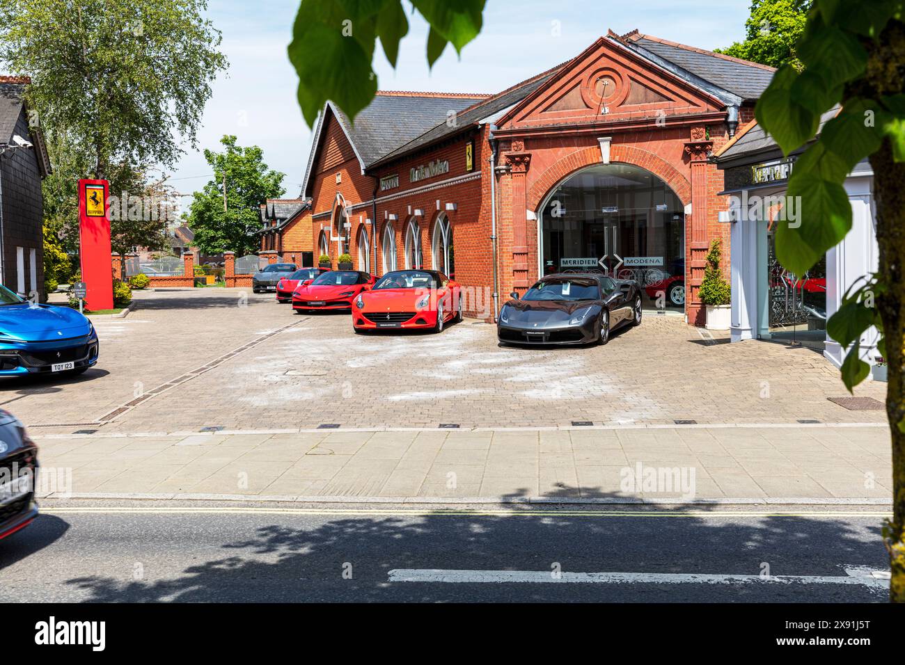 Lyndhurst Ferrari garage, Lyndhurst, New Forest, Hampshire, uk, England ...