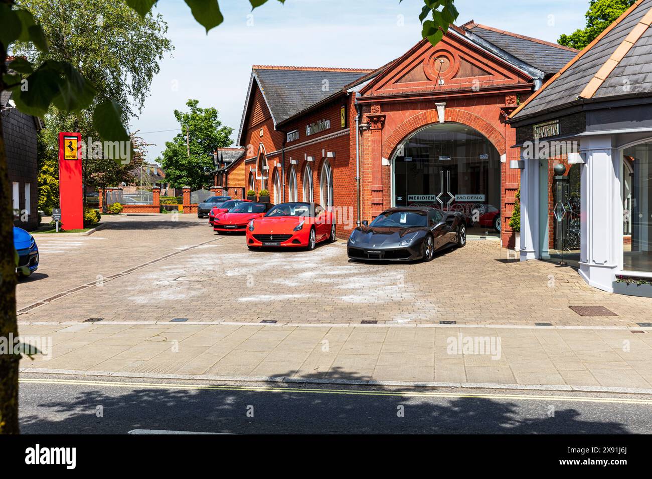 Lyndhurst Ferrari garage, Lyndhurst, New Forest, Hampshire, uk, England ...