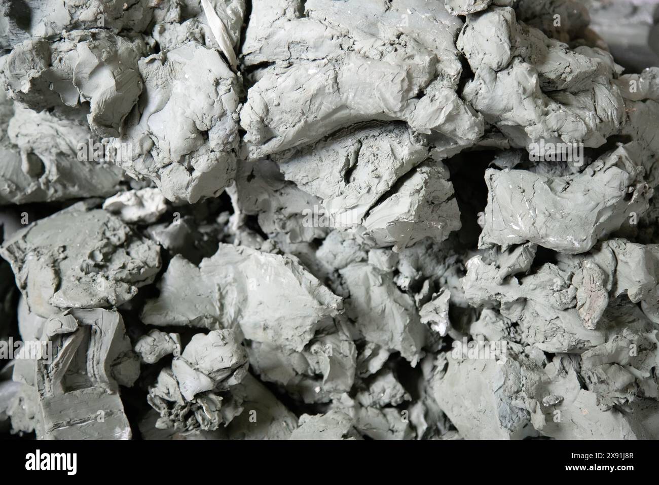 Large pile of modeling clay . Clay for sculpture texture background ...