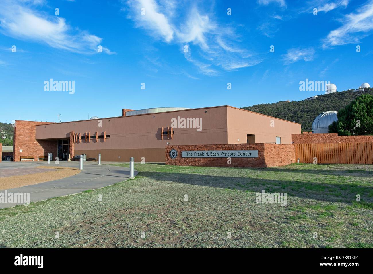 Frank N Bash Visitor Center at McDonald Observatory in Davis mountains ...