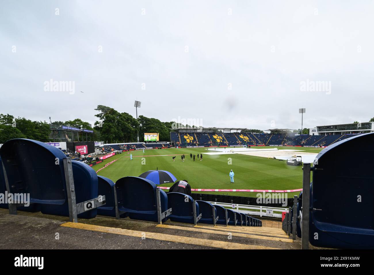 A general view of Sophia Gardens Cricket Ground ahead of the Vitality ...