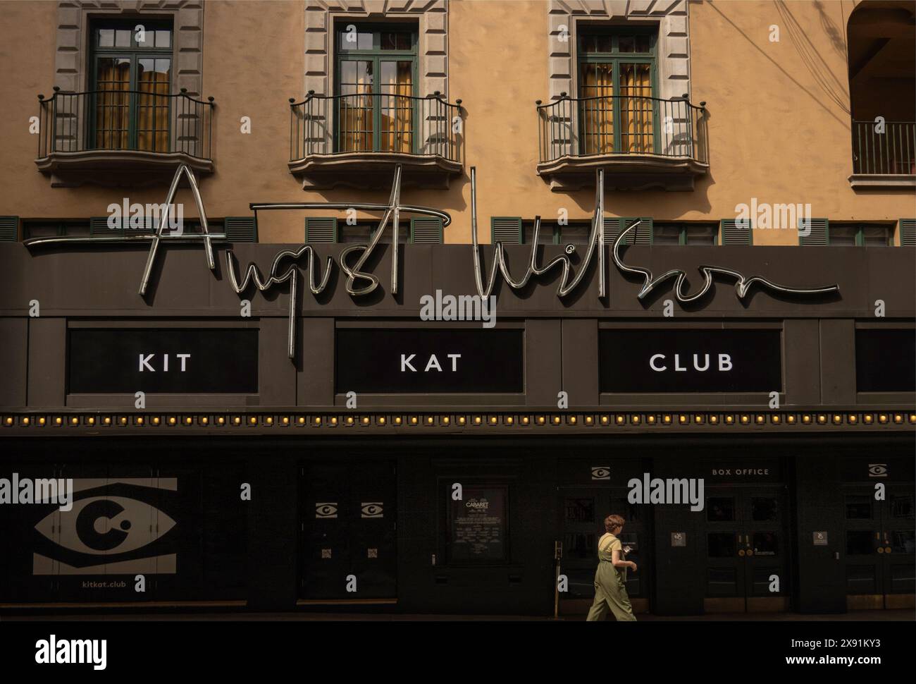 Cabaret at the Kit Kat club at the August Wilson theatre sign in ...
