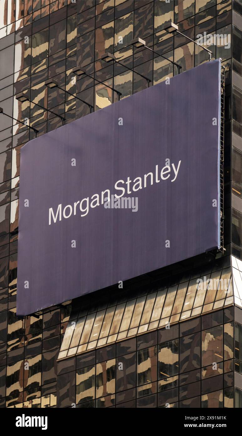 Morgan stanley building broadway sign logo times square theater ...