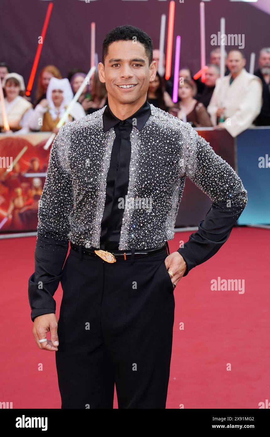 Charlie Barnett attends the UK premiere of Disney+'s The Acolyte at the ...