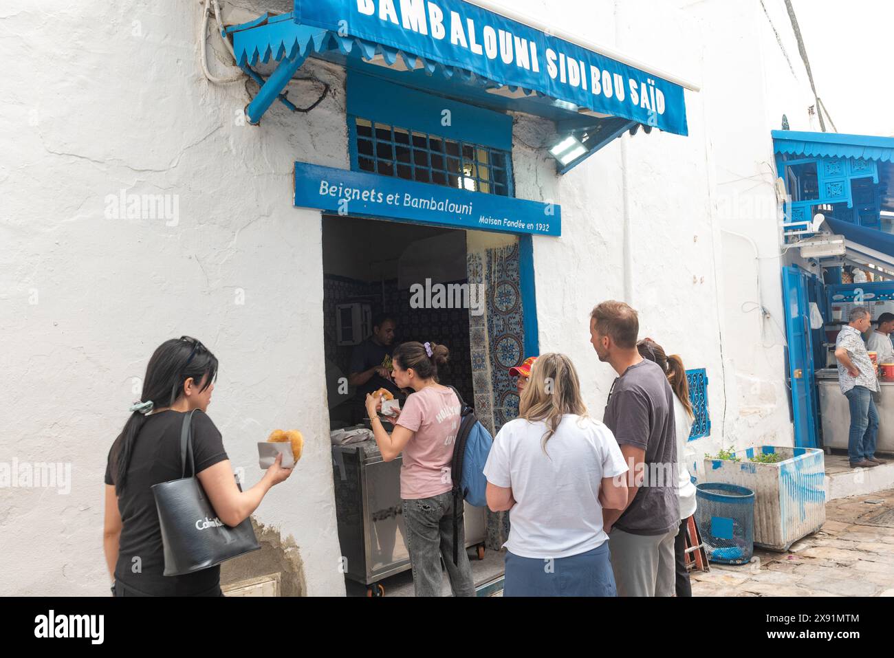 May 17th 2024. Sidi Bou Said, Tunisia. Bambalouni, traditional Tunisian ...