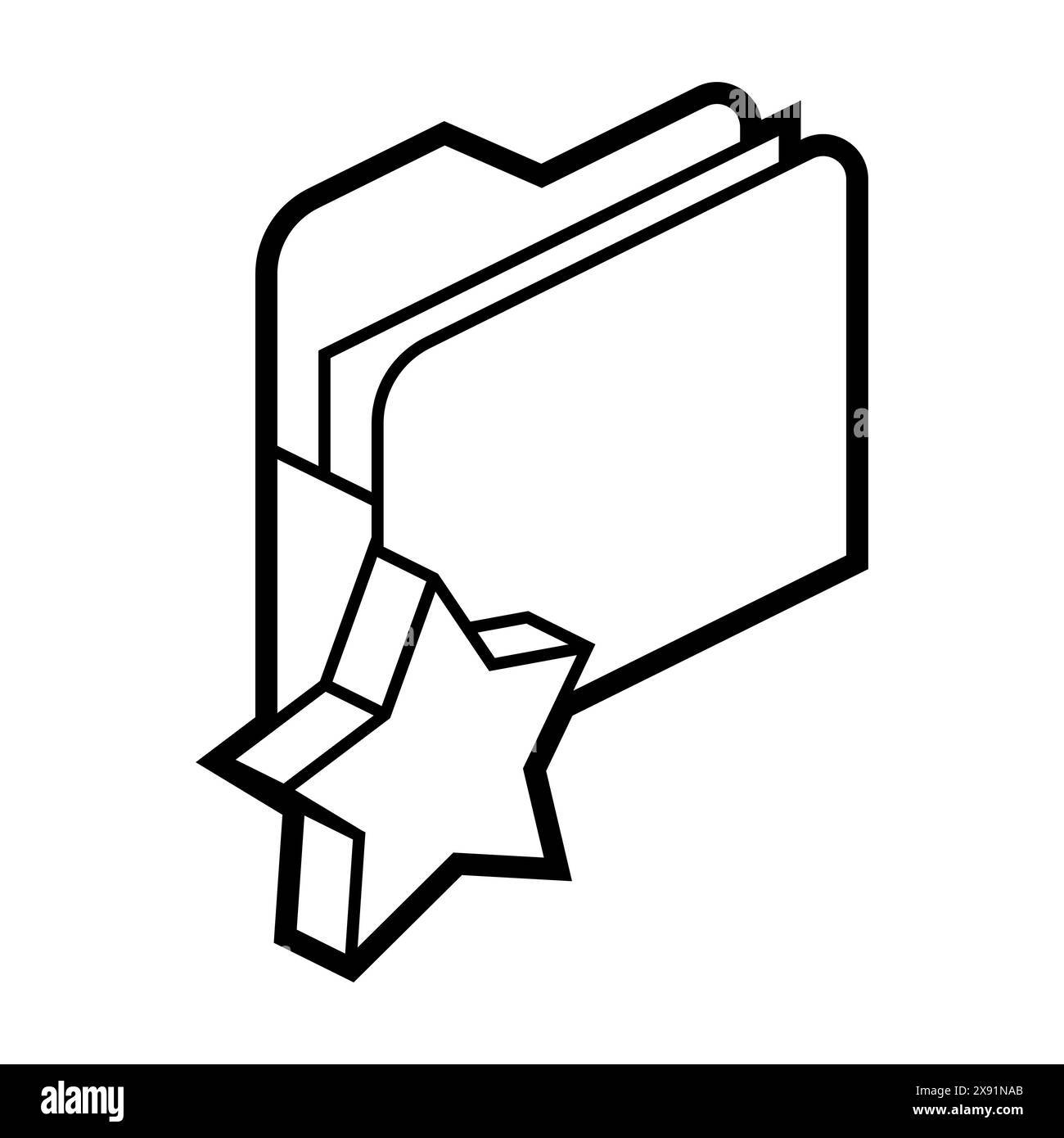 Folder icon user in Black and White Stock Photos & Images - Alamy