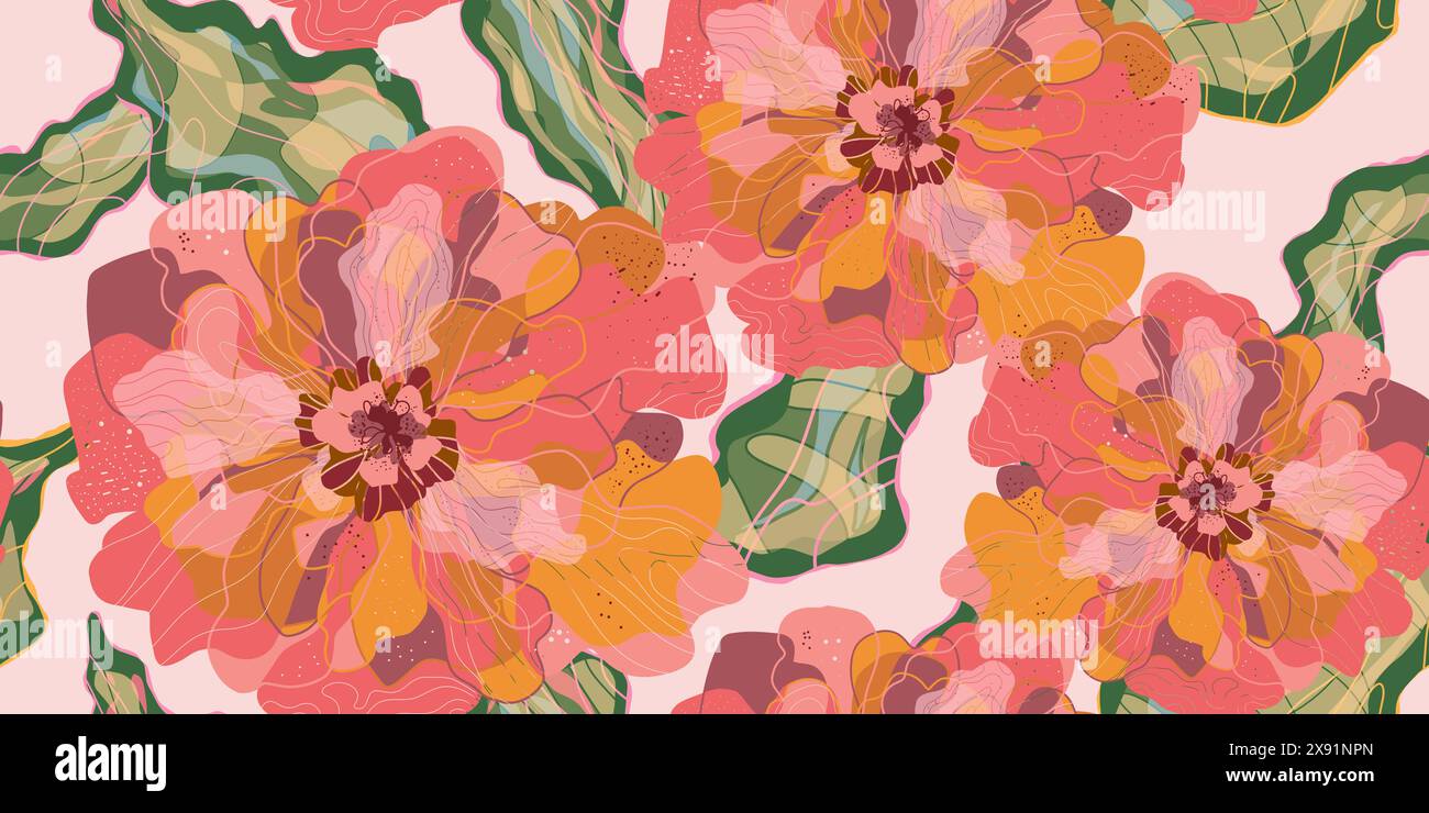 Vector seamless overlapping pattern Stock Vector Image & Art - Alamy