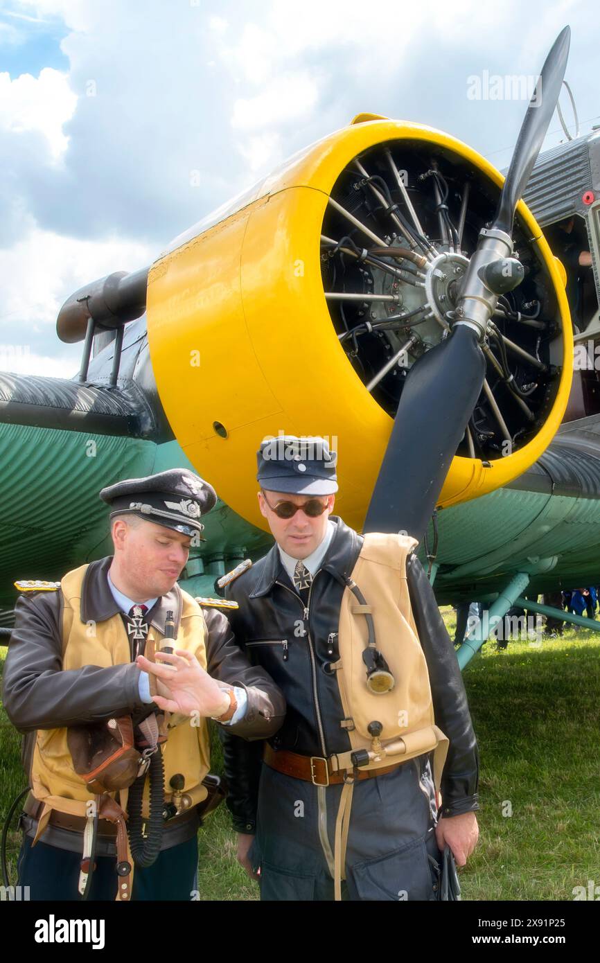 Luftwaffe Pilot at Temps Des Helices Air Show 2024 in La Ferte-Alais ...