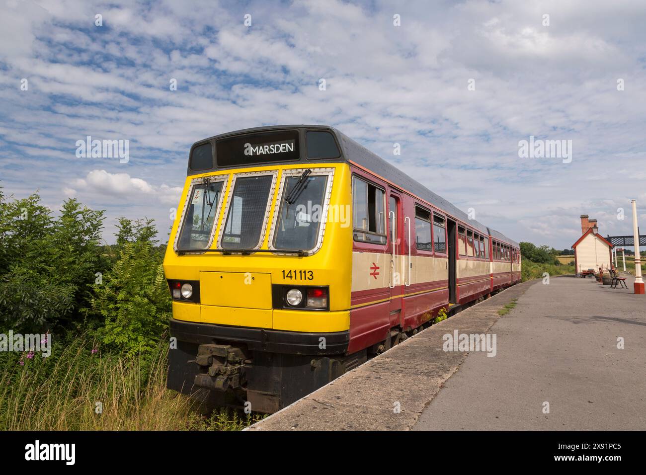 British Rail Class 141 diesel railcar, at Swanick Junction, run by the ...