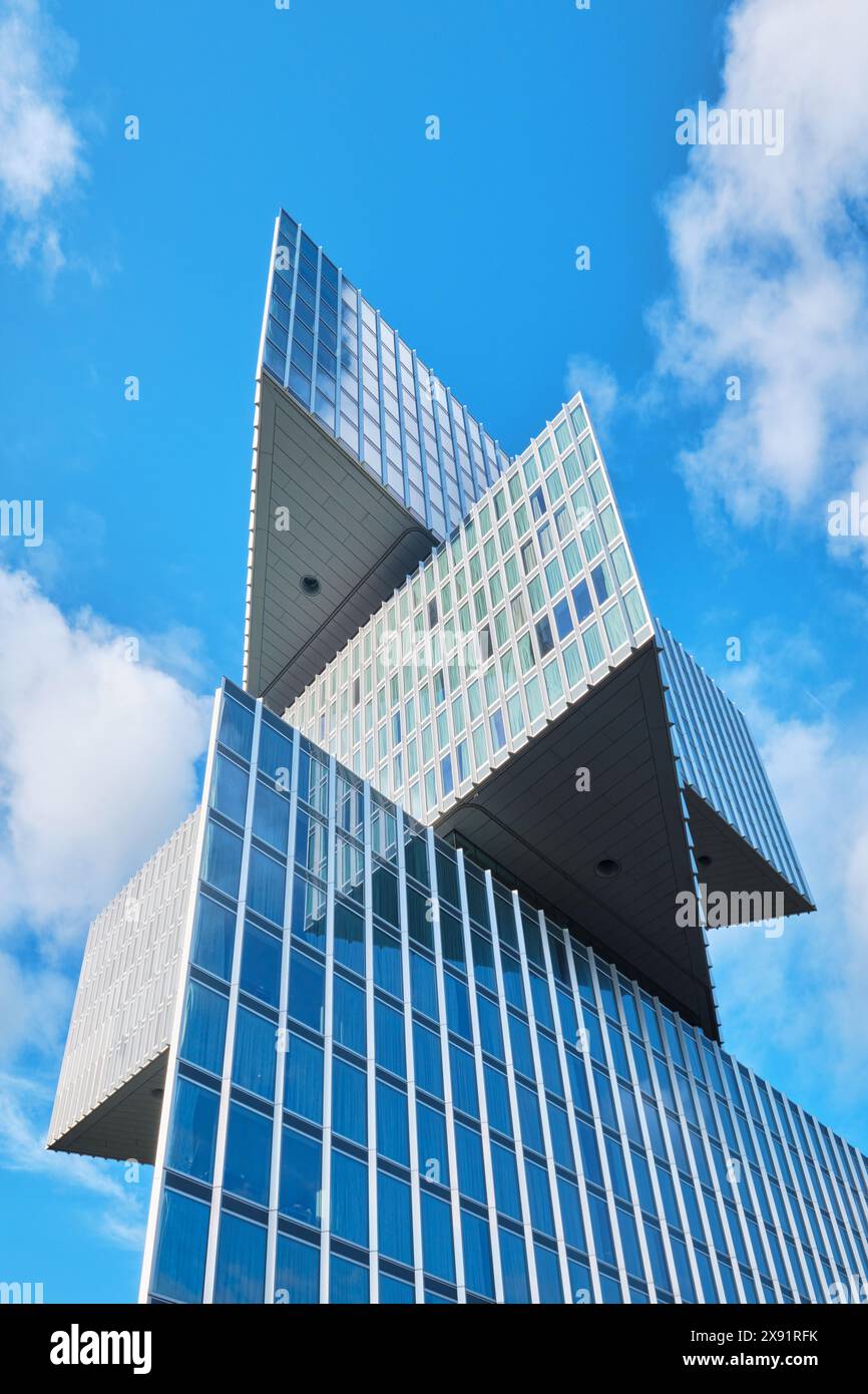 Netherlands, Amsterdam - April 10, 2024: The new constructed RAI Nhow ...