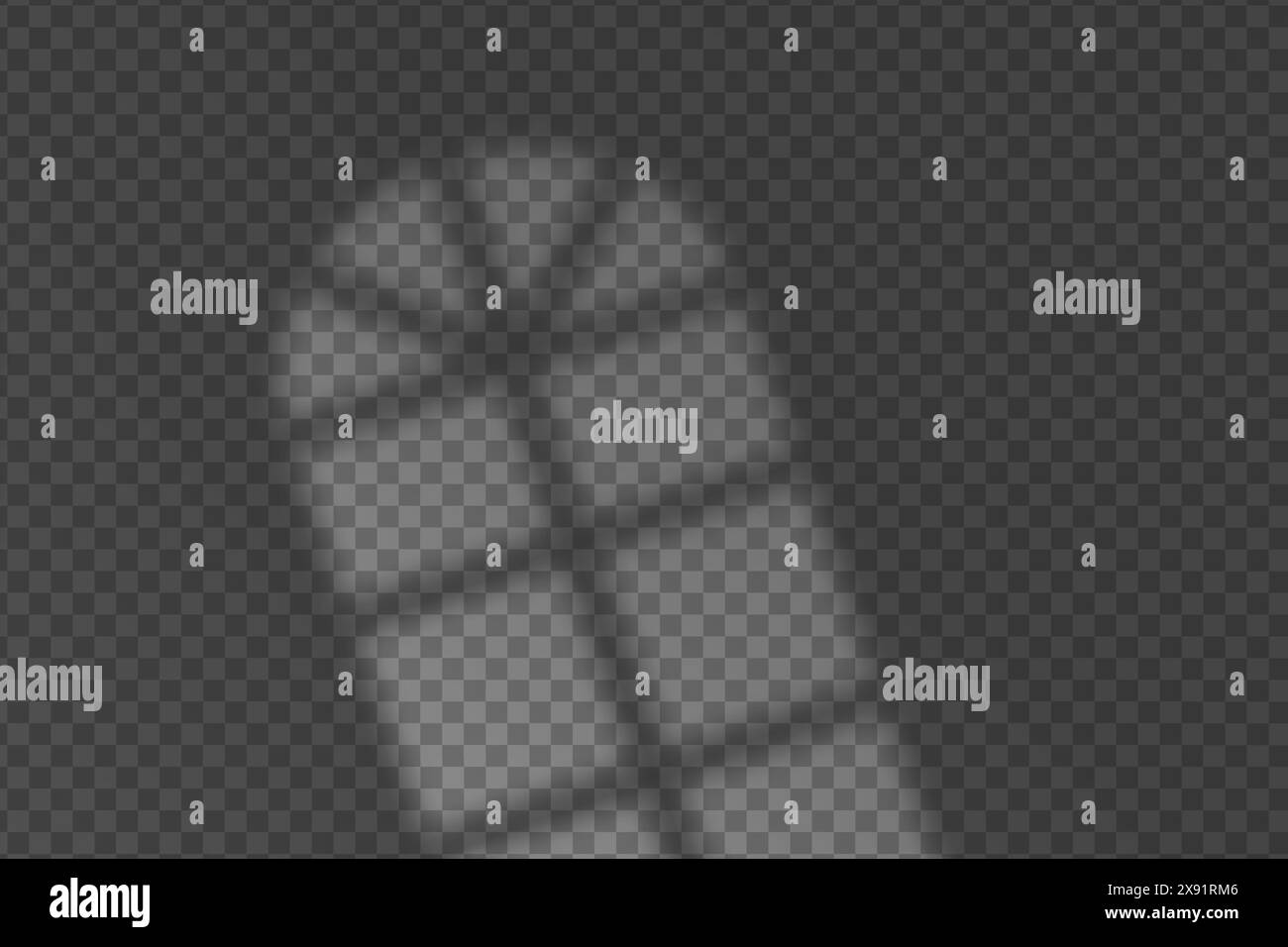 Light effect shadow overlay from arched window isolated transparent ...