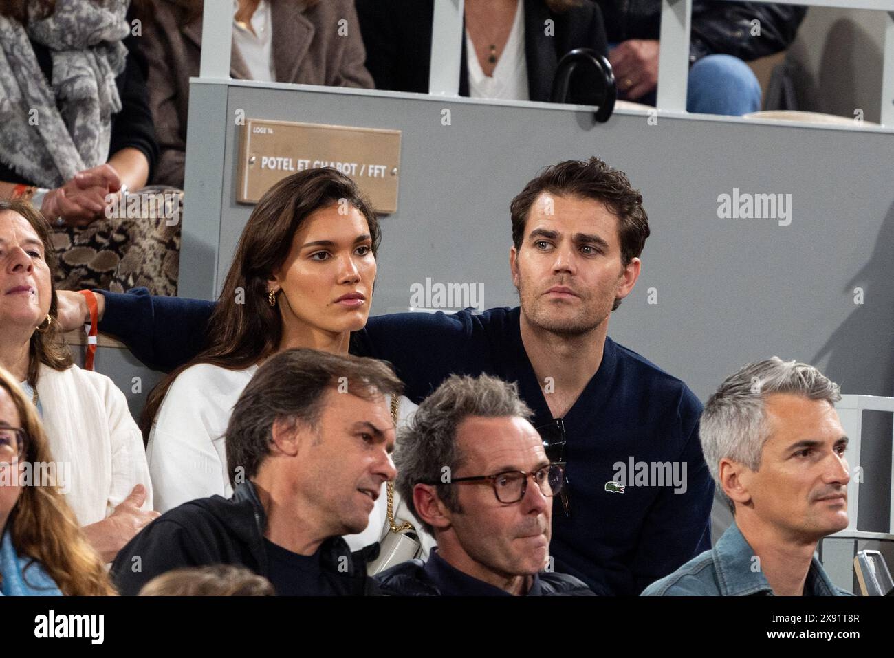 Paris, France. 28th May, 2024. Paul Wesley and Girlfriend Natalie ...