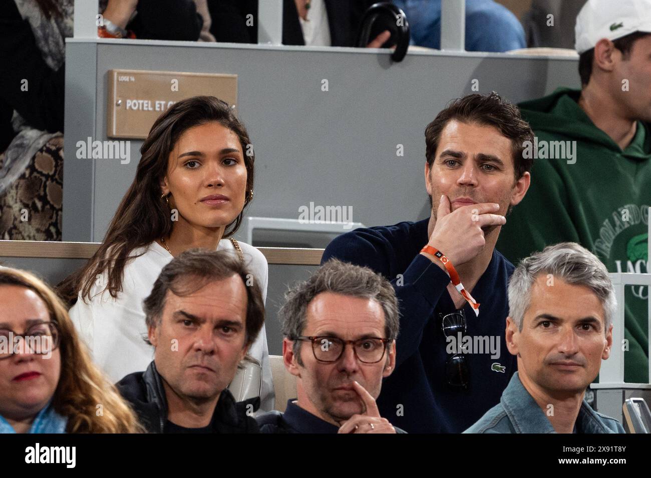 Paris, France. 28th May, 2024. Paul Wesley and Girlfriend Natalie ...