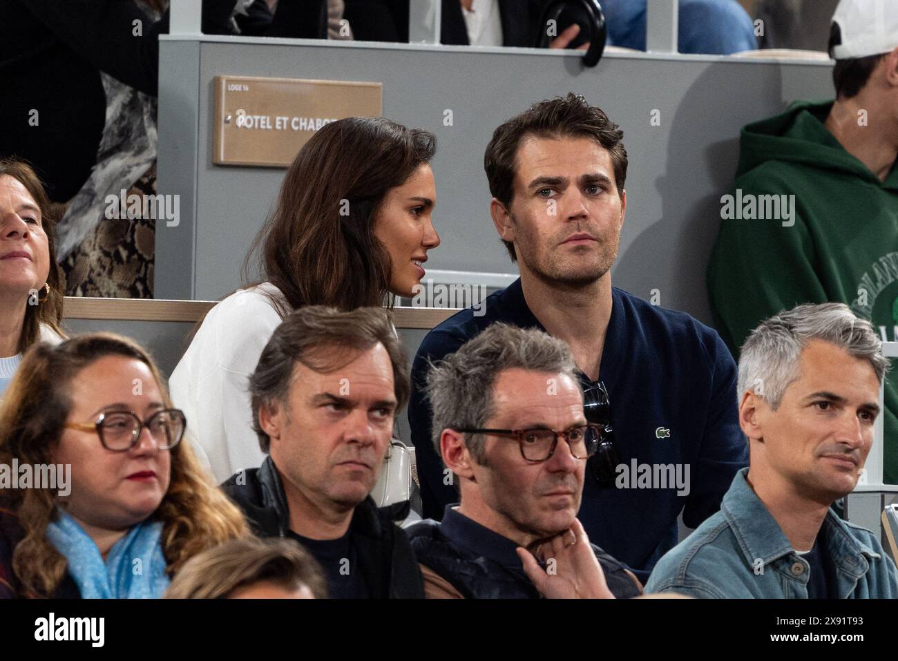 Paris, France. 28th May, 2024. Paul Wesley and Girlfriend Natalie ...