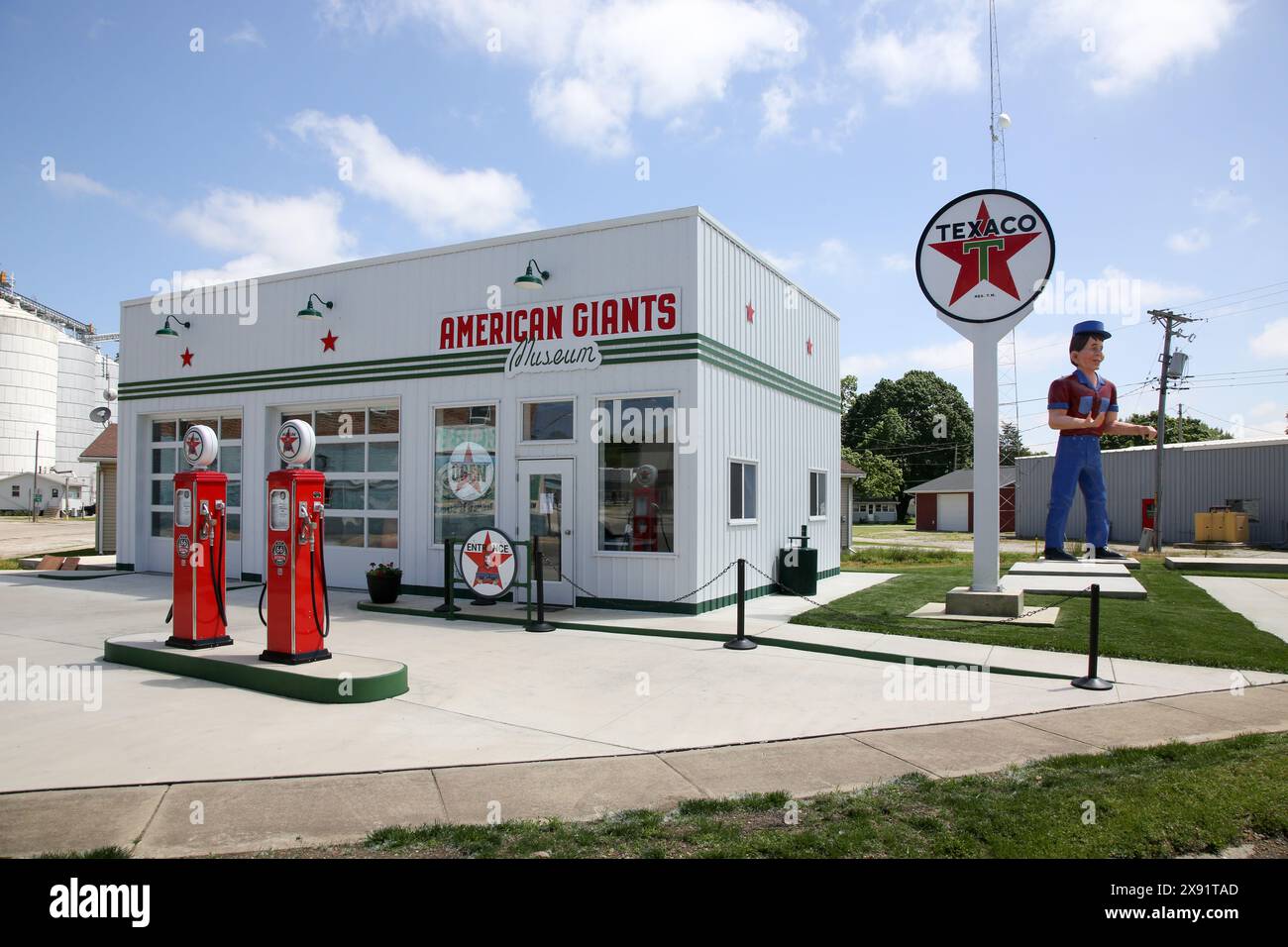 American Giants Museum in Downtown, Atlanta, Illinois Stock Photo - Alamy