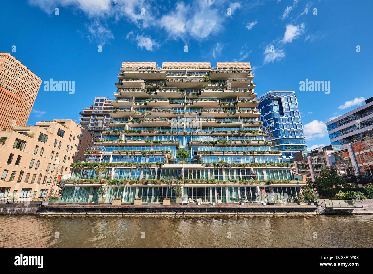 Netherlands, Amsterdam - April 10, 2024: Zuidas's extraordinary ...