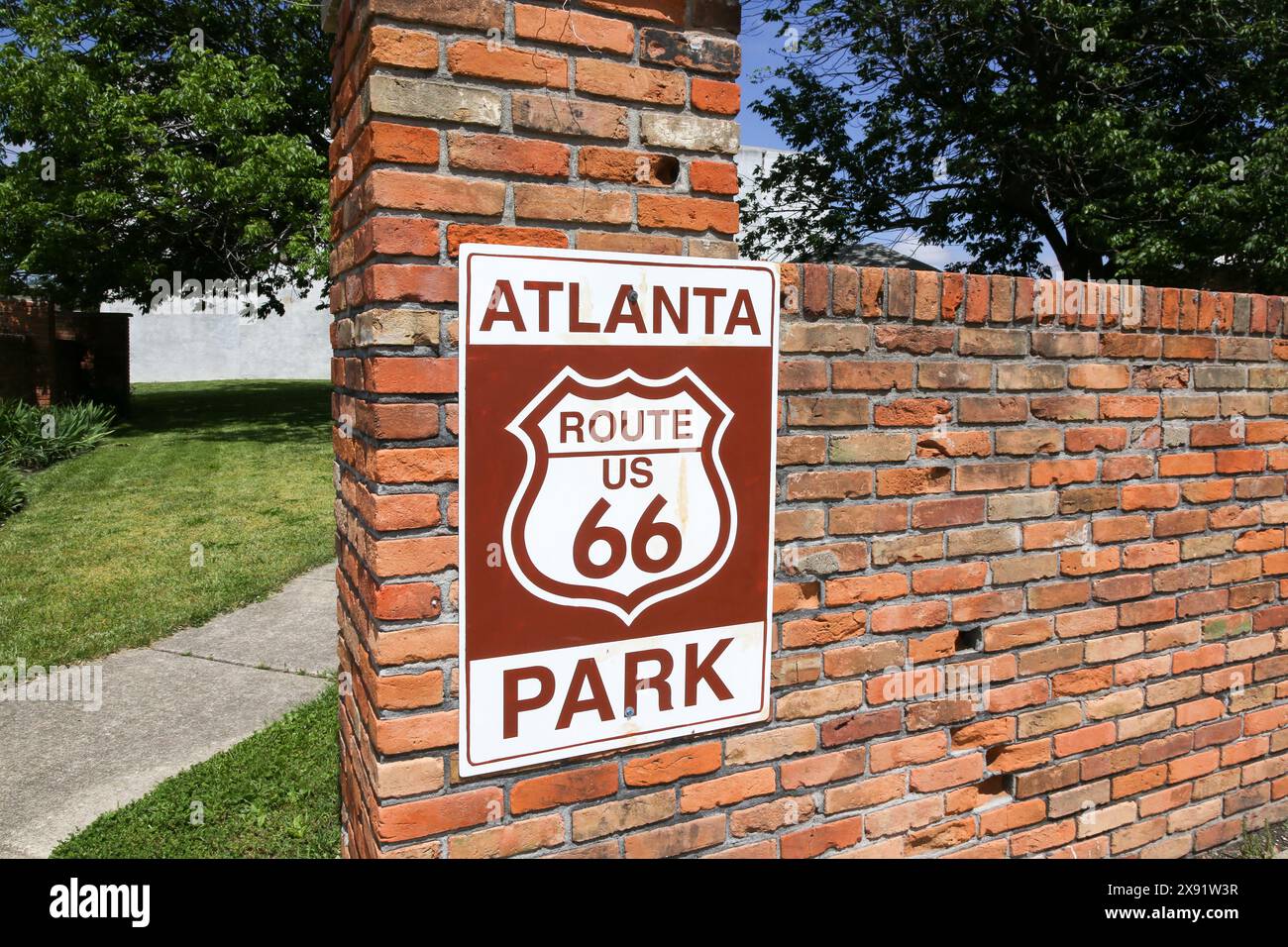 Downtown Atlanta, Illinois Stock Photo - Alamy