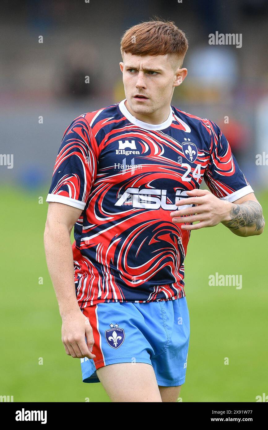 Whitehaven, England - 26h May 2024 - Wakefield Trinity's Myles Lawford ...