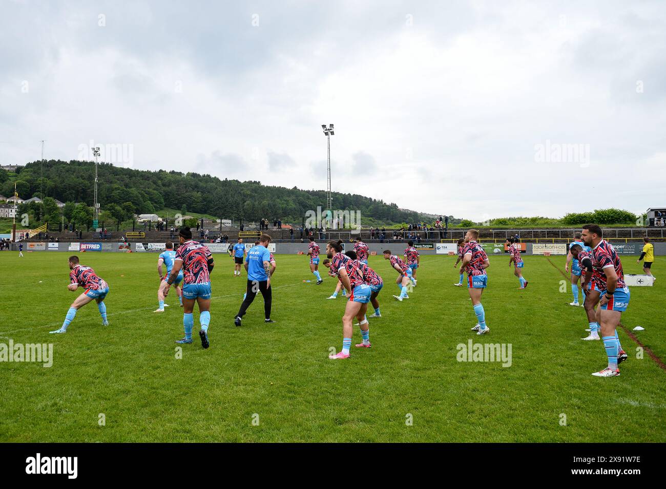 Whitehaven, England - 26h May 2024 - Wakefield Trinity squad during the ...
