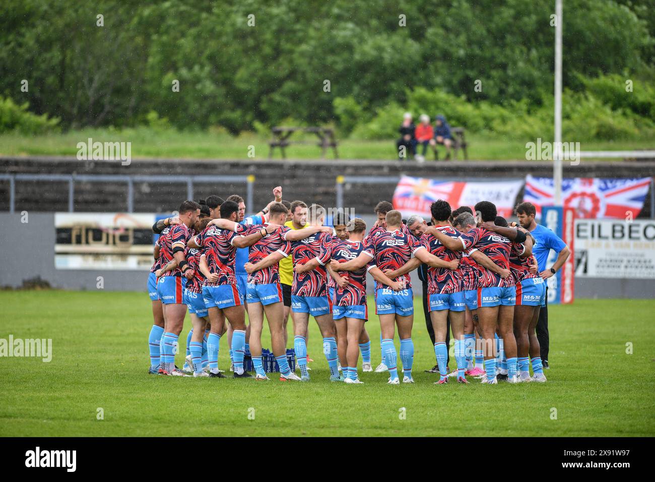 Whitehaven, England - 26h May 2024 - Wakefield Trinity squad. Rugby ...