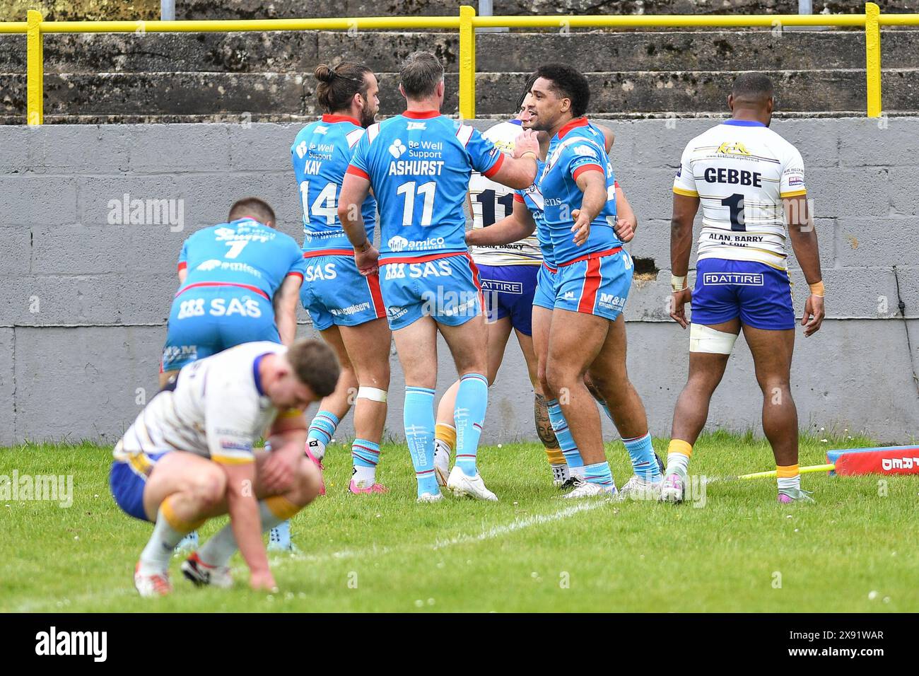 Whitehaven, England - 26h May 2024 - Wakefield Trinity's Oliver Pratt ...