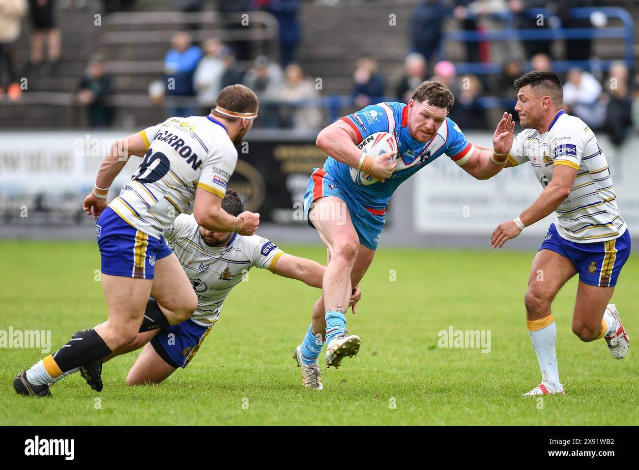 Whitehaven, England - 26h May 2024 - Wakefield Trinity's Ky Rodwell in ...