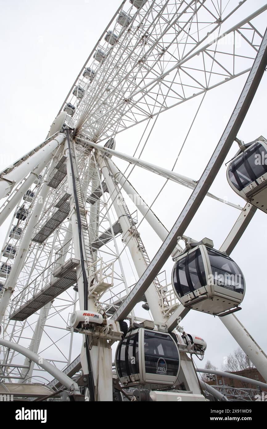 England, Liverpool - January 01, 2024: The Wheel of Liverpool on the ...