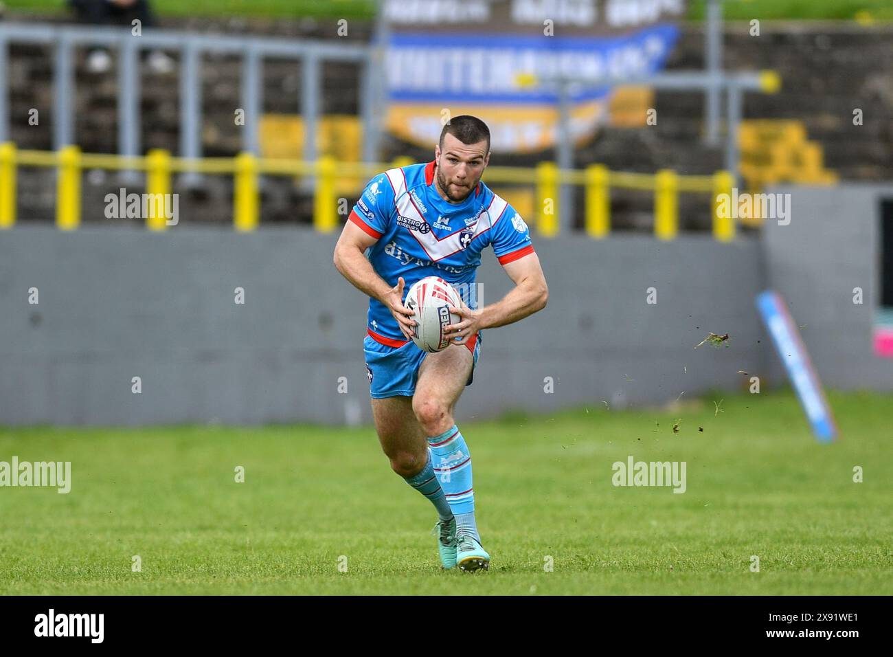Whitehaven, England - 26h May 2024 - Wakefield Trinity's Max Jowitt in ...