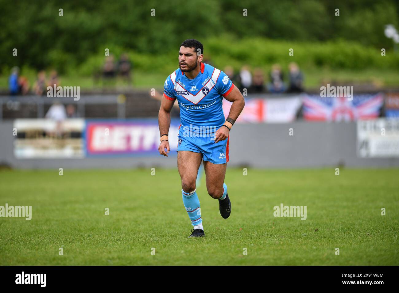 Whitehaven, England - 26h May 2024 - Wakefield Trinity's Mathieu Cozza ...