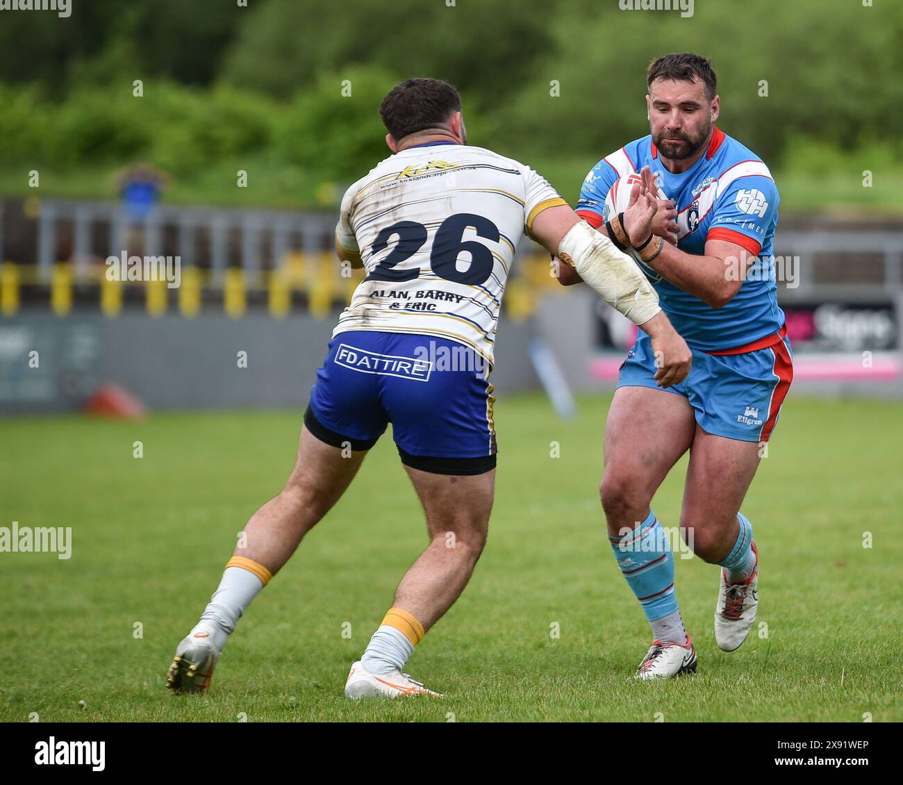 Whitehaven, England - 26h May 2024 - Wakefield Trinity's Josh Bowden in ...