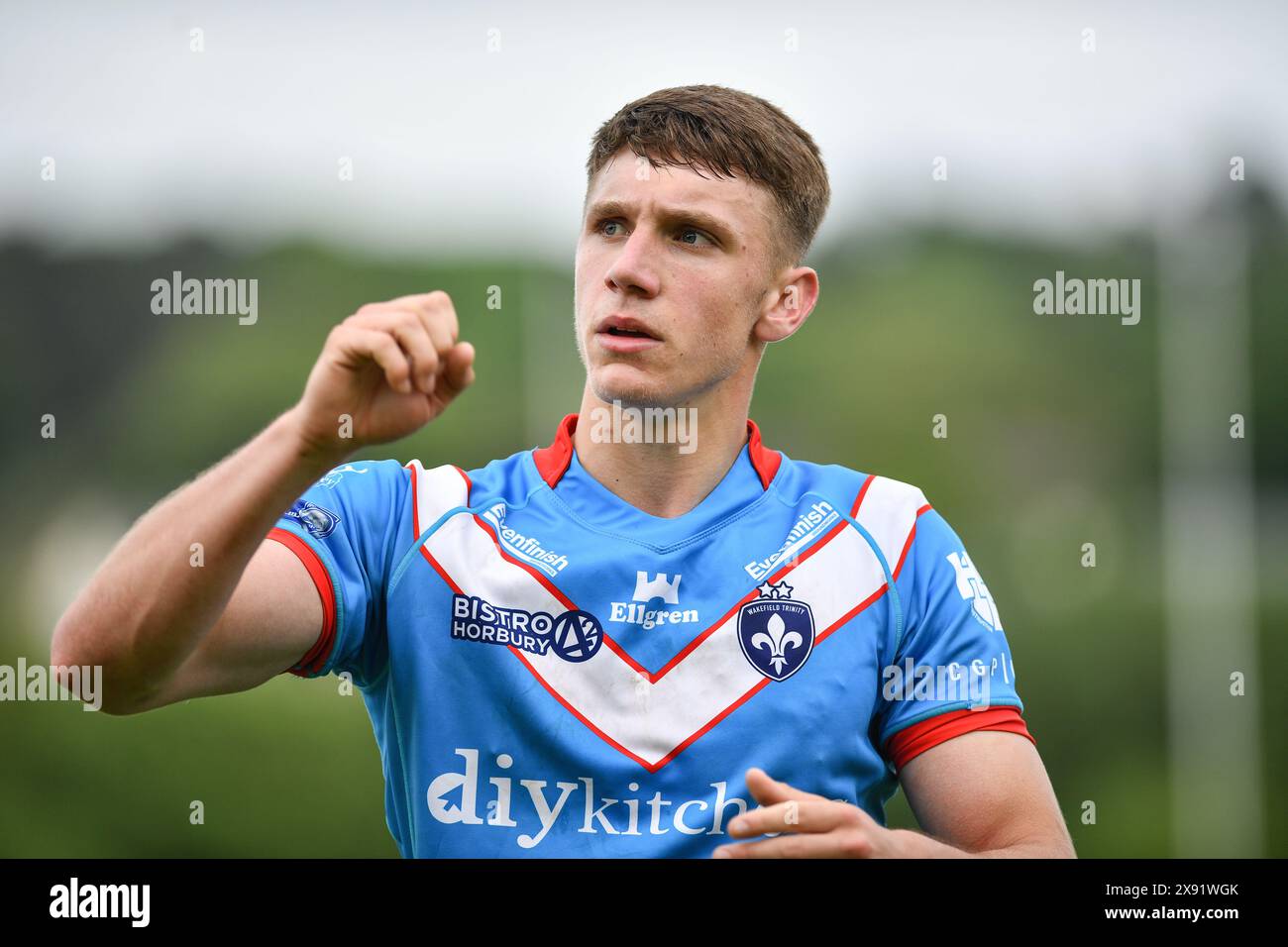 Whitehaven, England - 26h May 2024 - Wakefield Trinity's Noah Booth ...