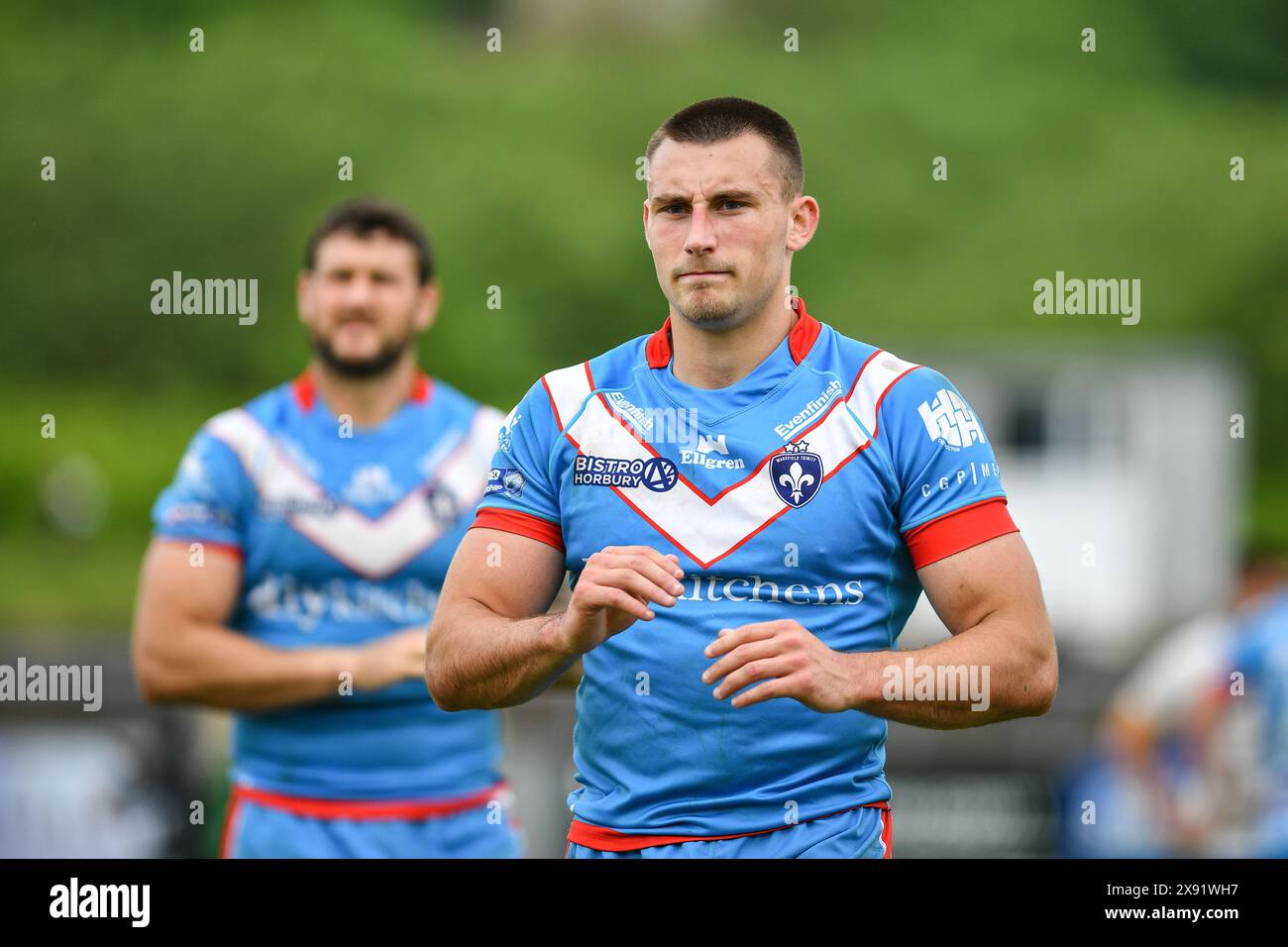 Whitehaven, England - 26h May 2024 - .Wakefield Trinity's Oliver Pratt ...