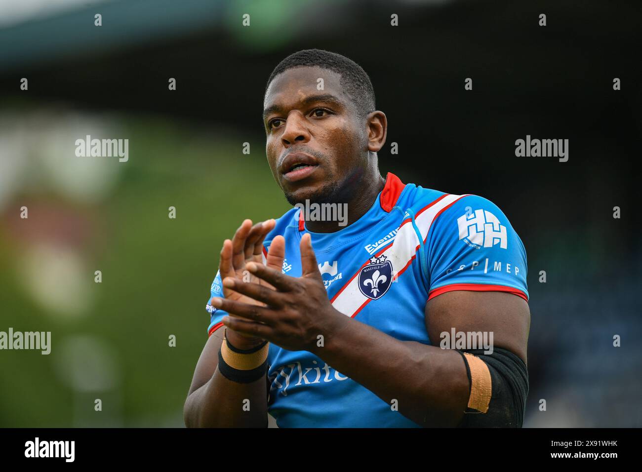Whitehaven, England - 26h May 2024 - Wakefield Trinity's Jermaine ...