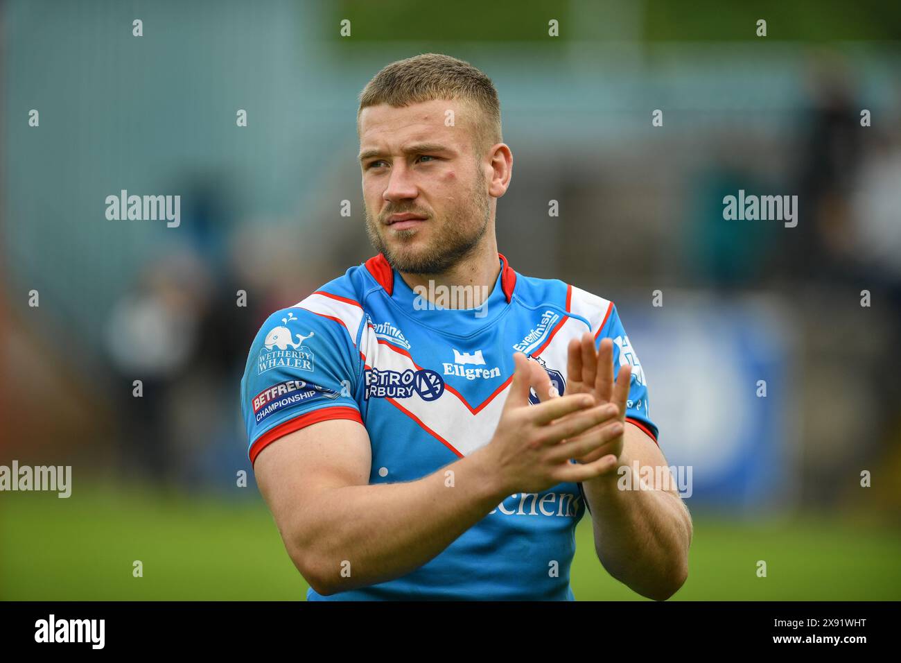 Whitehaven, England - 26h May 2024 - Wakefield Trinity's Thomas Doyle ...