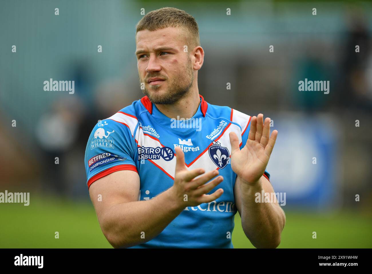 Whitehaven, England - 26h May 2024 - Wakefield Trinity's Thomas Doyle ...