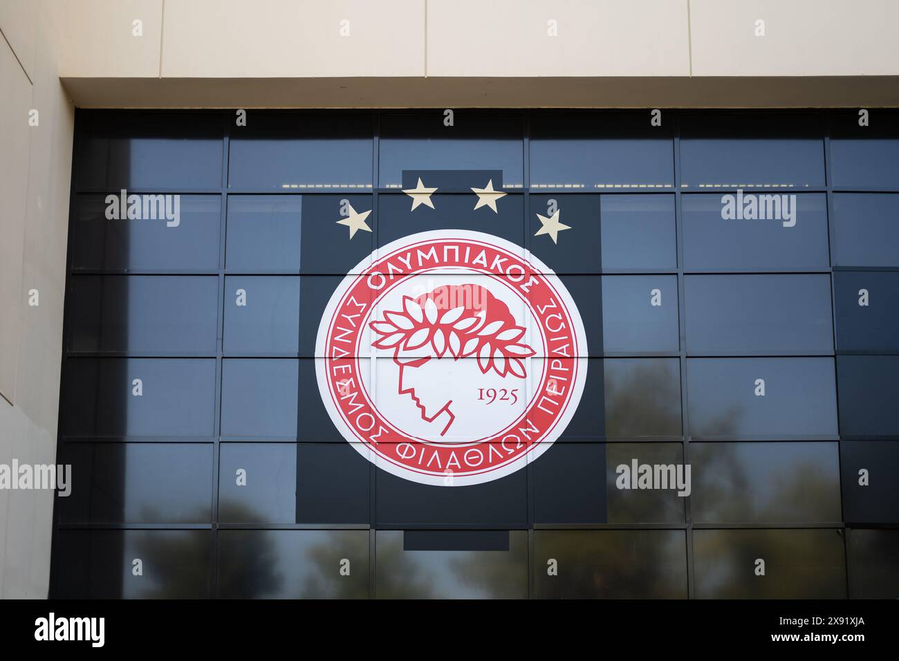 Athens, Greece. 28th May, 2024. The OPAP Arena is ready for the UEFA ...