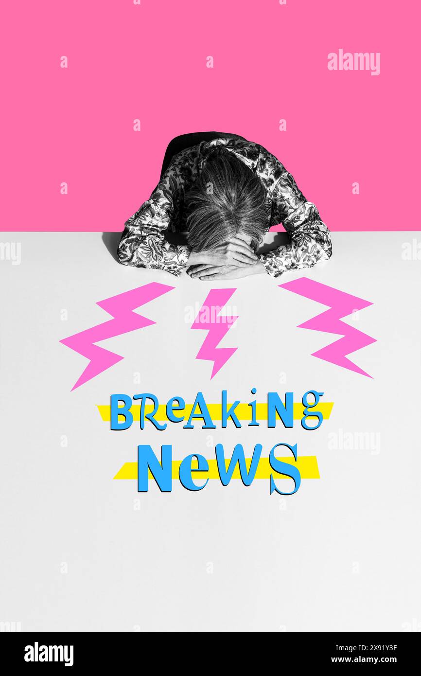 Sketch composite artwork vertical collage of white color backdrop ...