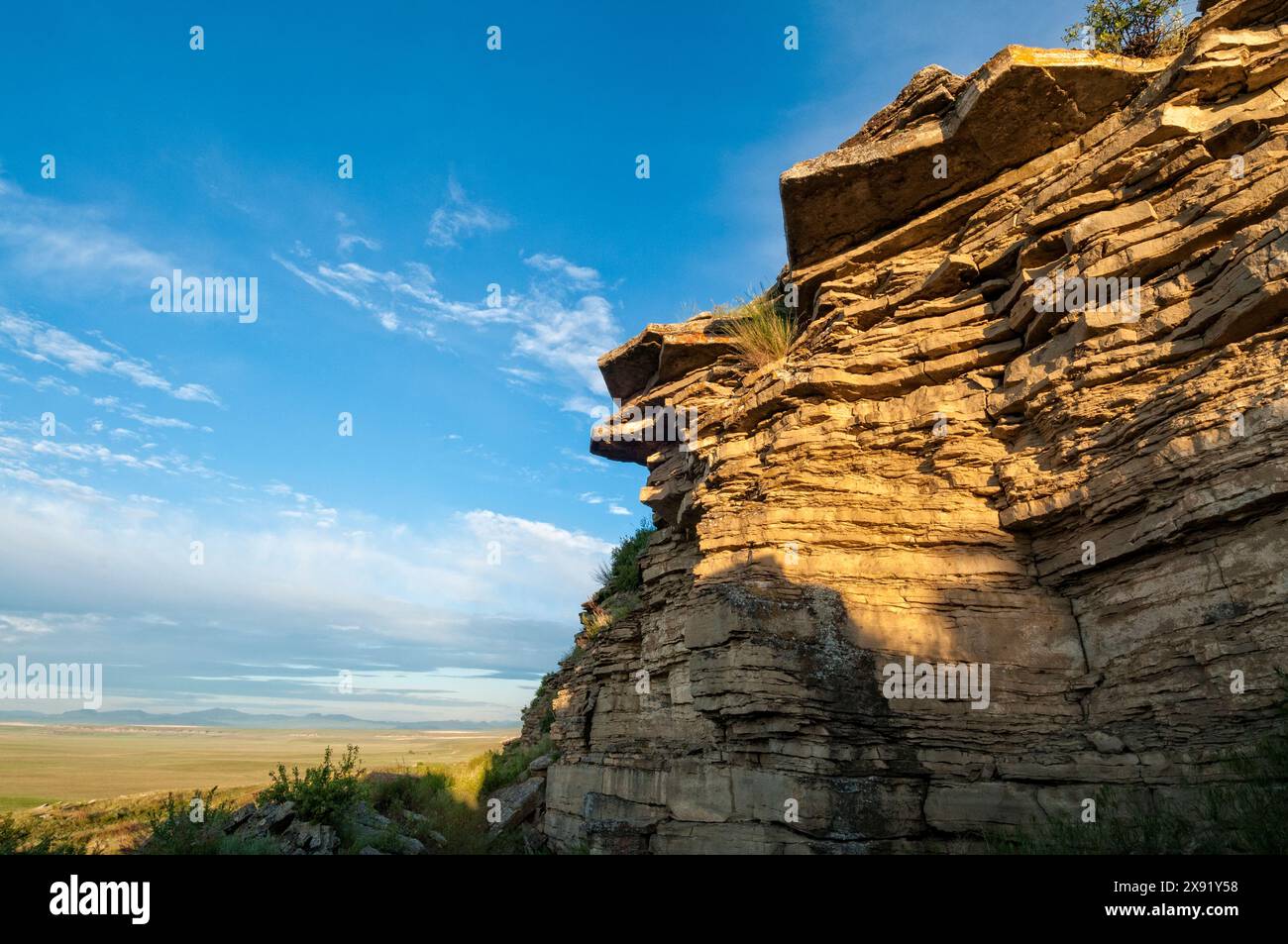 First Peoples Buffalo Jump near Great Falls, Montana, a National ...
