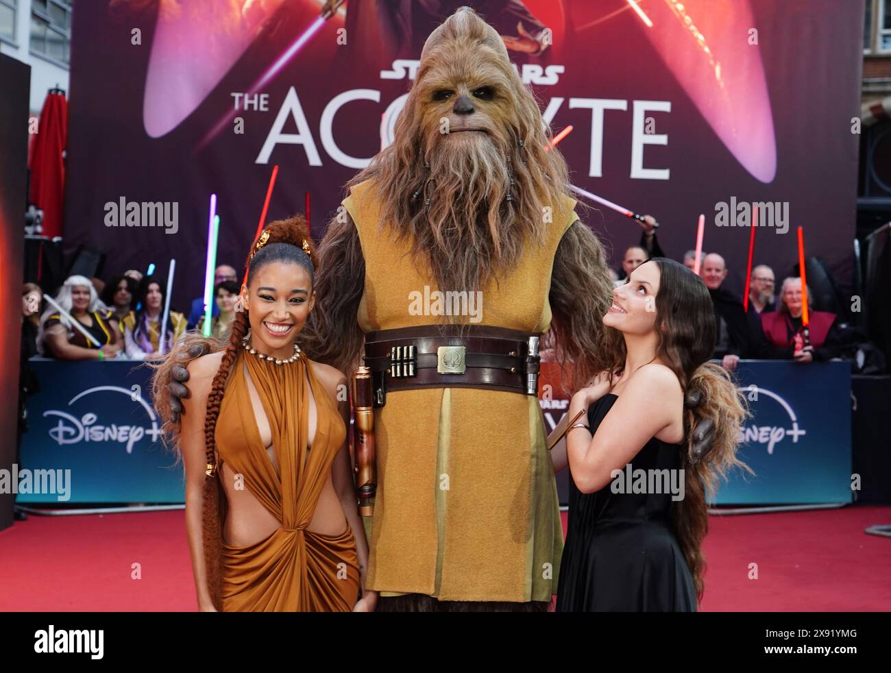 Amandla Stenberg, Kelnacca, and Dafne Keen, attend the UK premiere of ...