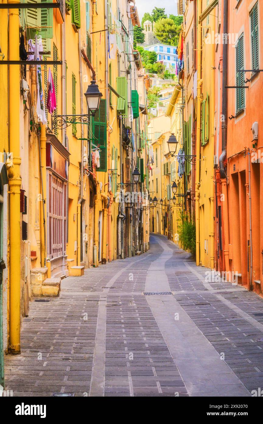 Menton france street hi-res stock photography and images - Alamy