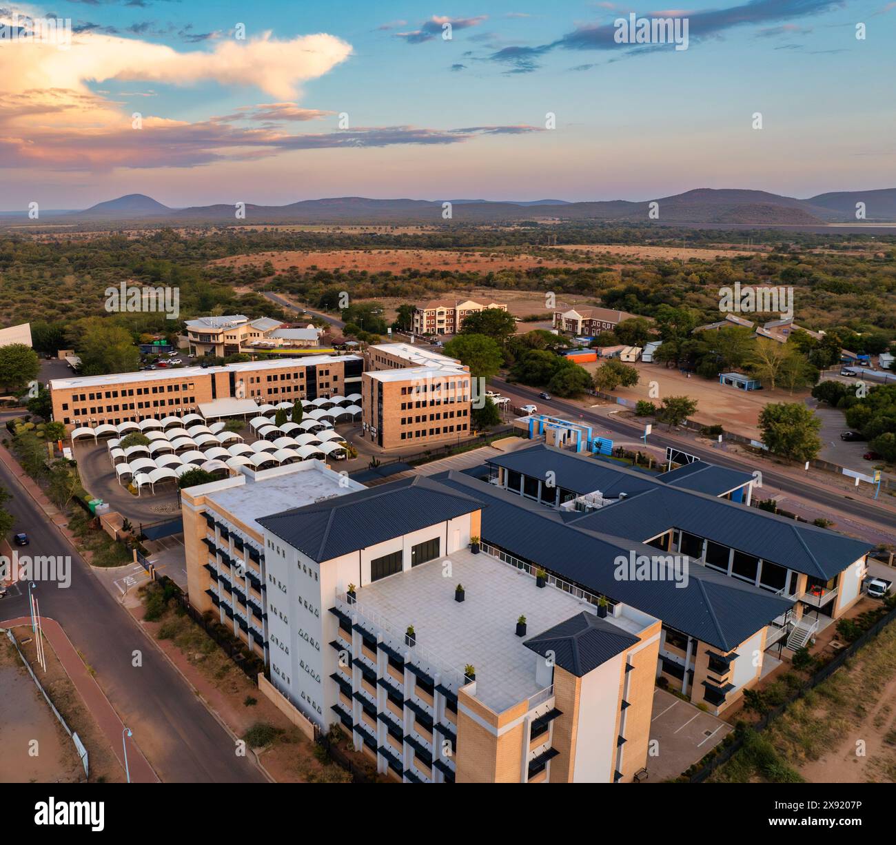 aerial view of Gaborone , fairgrounds area daytime Stock Photo - Alamy
