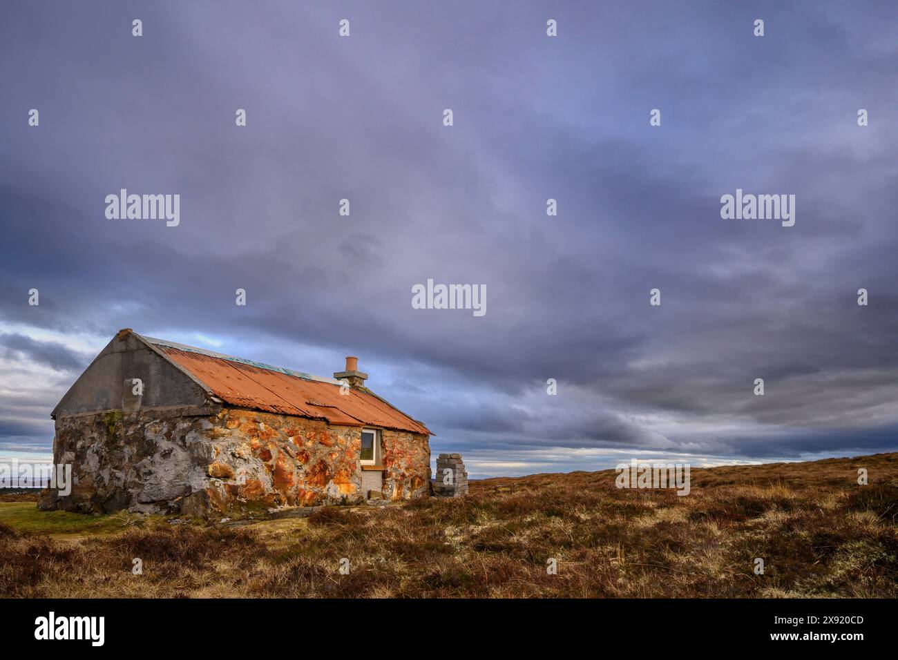 Shieling hut near Achmore on the Isle of Lewis and Harris, Outer ...