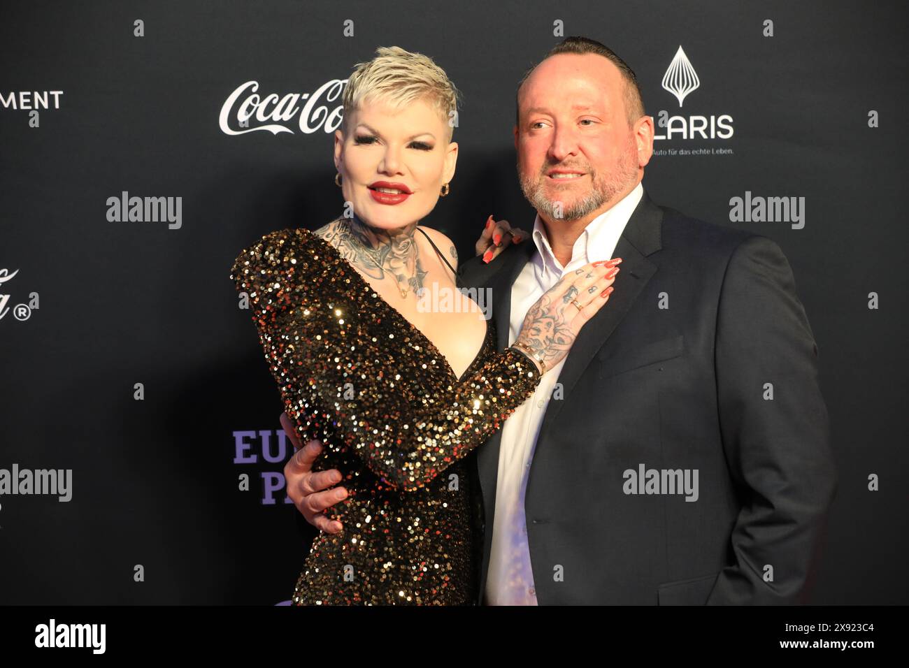 Melanie Müller und Andreas Kunz bei der Verleihung des 24. Radio Regenbogen Award 2024 in der ...