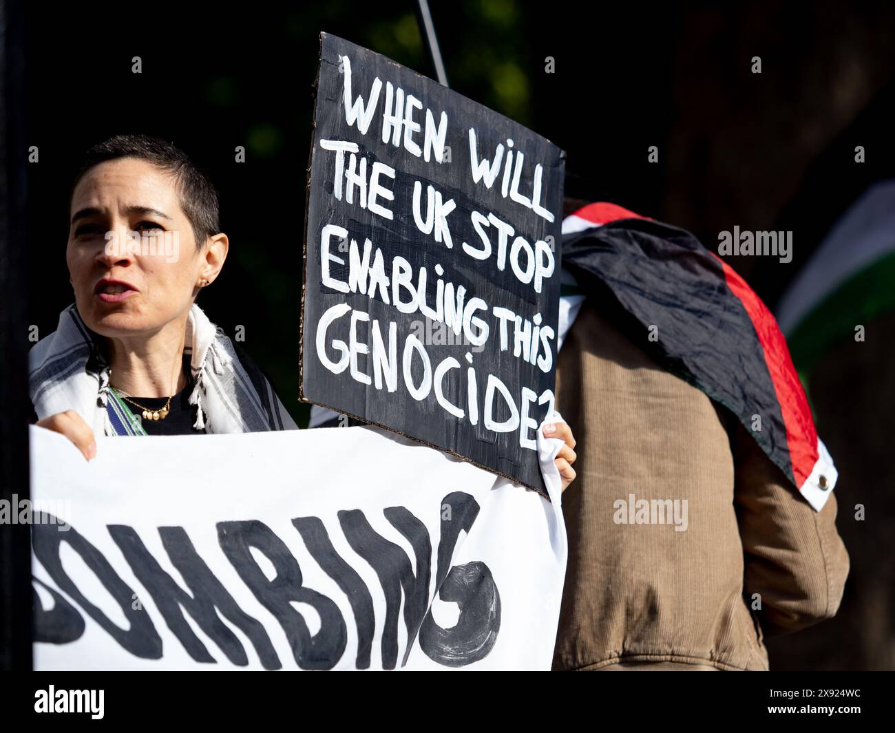 Emergency Pro-Palestine Demonstration for Rafah, Whitehall, London, UK ...