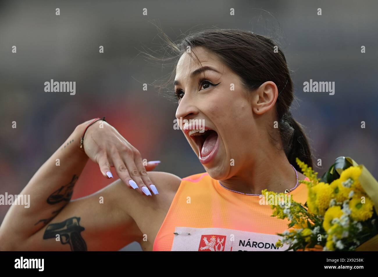Ostrava, Czech Republic. 28th May, 2024. Ewa Swoboda of Poland won the ...