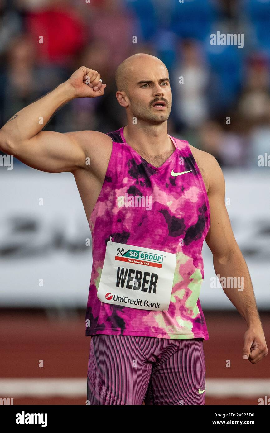 Ostrava, Czech Republic. 28th May, 2024. German Julian Weber competes ...